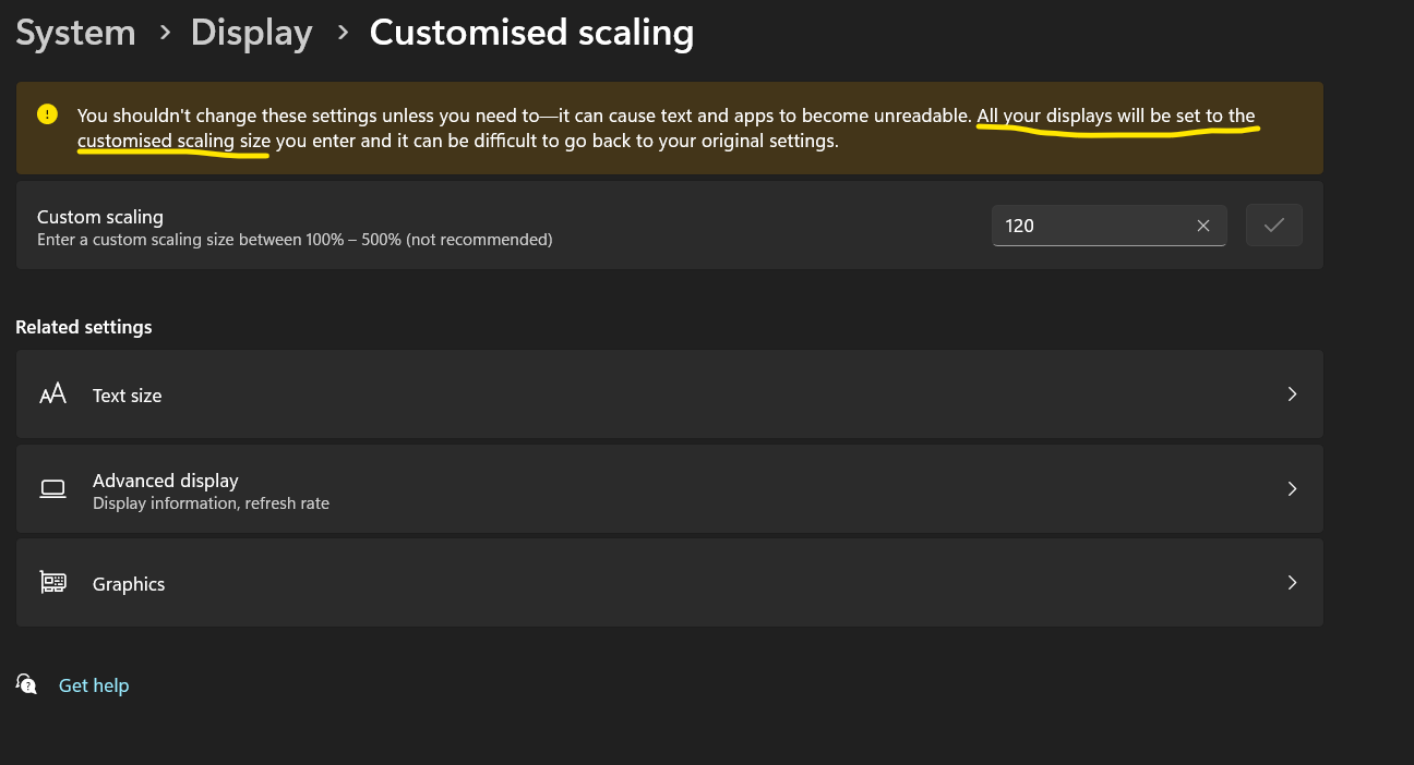 Different Scaling on two monitors. - Microsoft Q&A