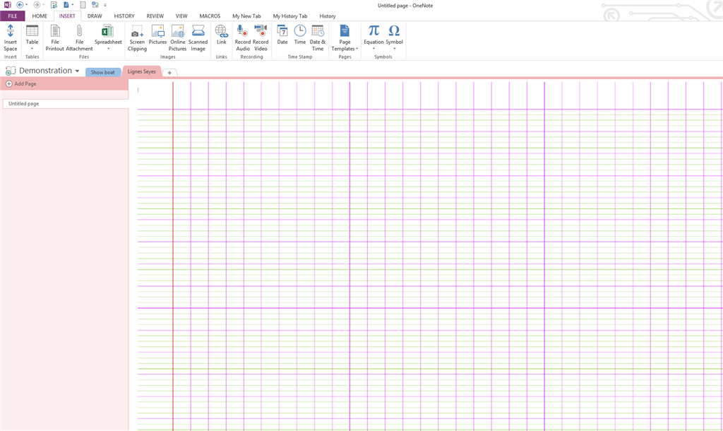 OneNote 2013 background lines with French Style - Microsoft Q&A