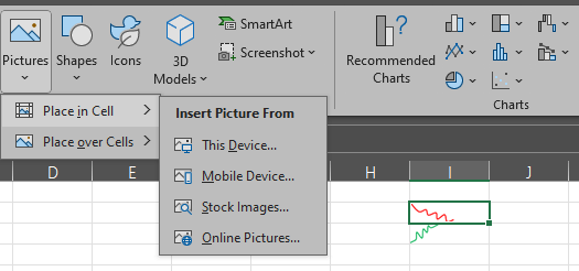 Zigzag lines in excel - Microsoft Q&A