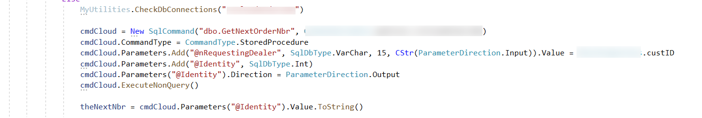 Visual Studio 2019 app looses connectivity to stored procedure ...