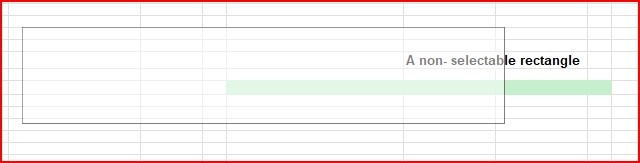 In Excel 365 how can I delete this non-selectable rectangle shape ...