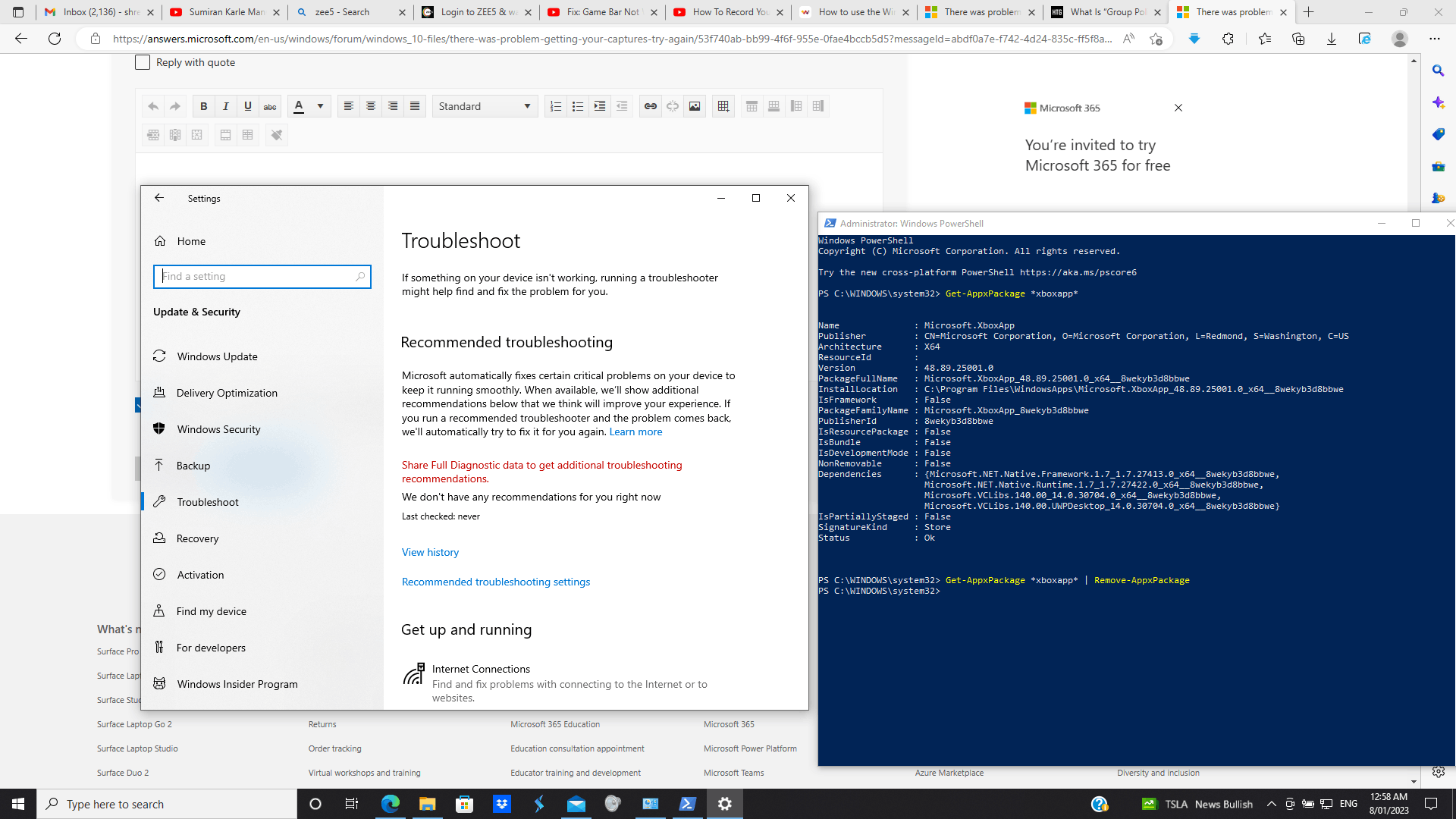There was problem getting your captures try again in a bit,,I cannot access my captures on ...