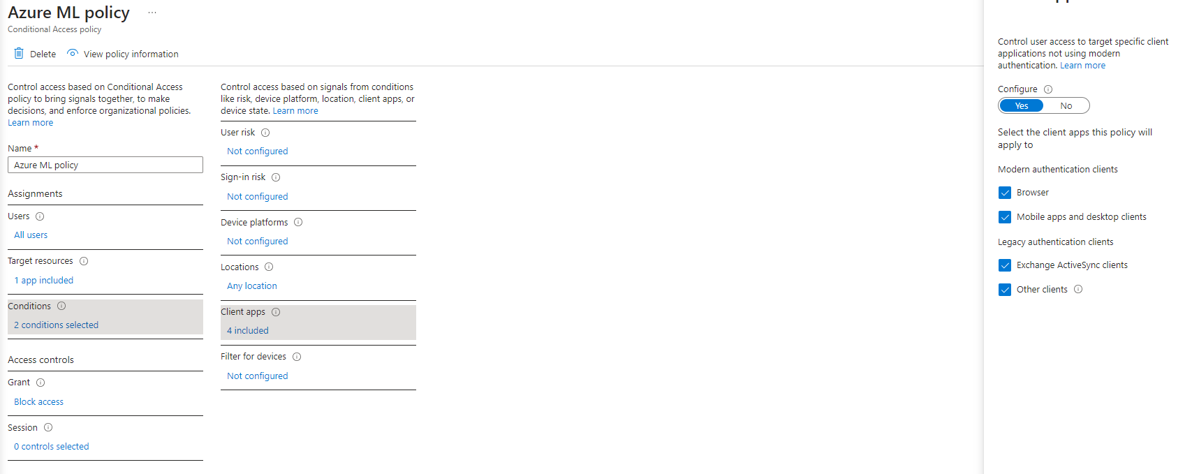 Azure Machine Learning Secure Access Using Conditional Access Microsoft Qanda