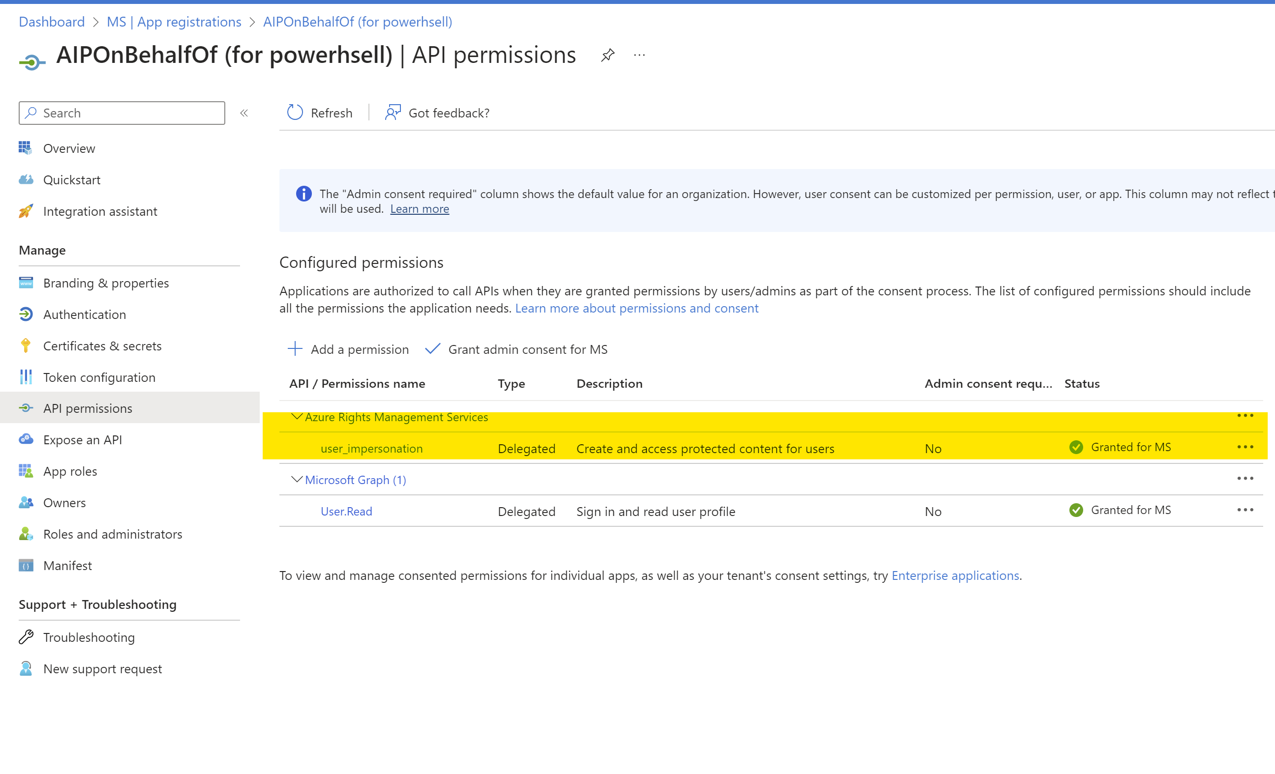 Unable to Authenticate App - AIP Scanner - Microsoft Q&A Unable to Authenticate App - AIP Scanner - Microsoft Q&A