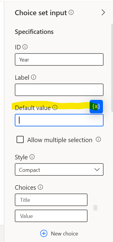 How to pass dynamic values (like variables) to choice input of custom ... How to pass dynamic values (like variables) to choice input of custom ...