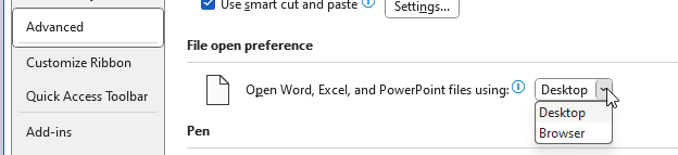 How can I get documents to open in the desktop application rather than in the browser app by ...