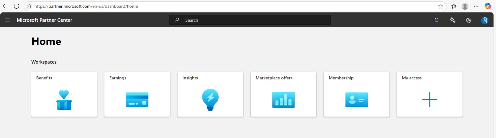 Hardware option is not available when I log into Microsoft Partner ...