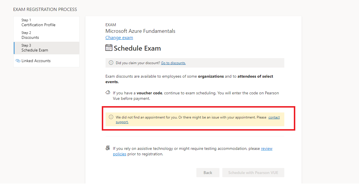 Unable to reschedule AZ900 Exam - Microsoft Q&A