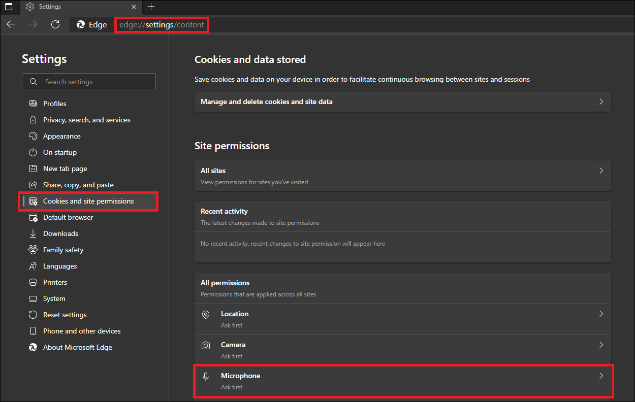 Microsoft Edge doesn't get my voice by Microphone - Microsoft Q&A