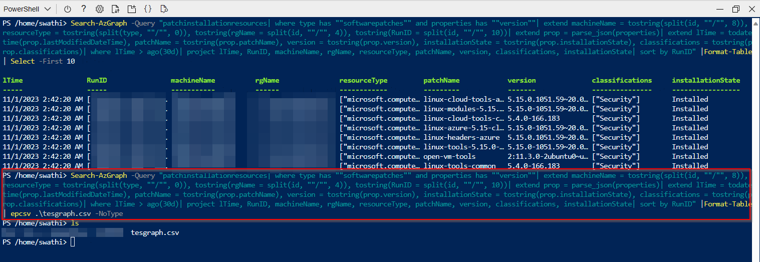update report generation from update manger - Microsoft Q&A