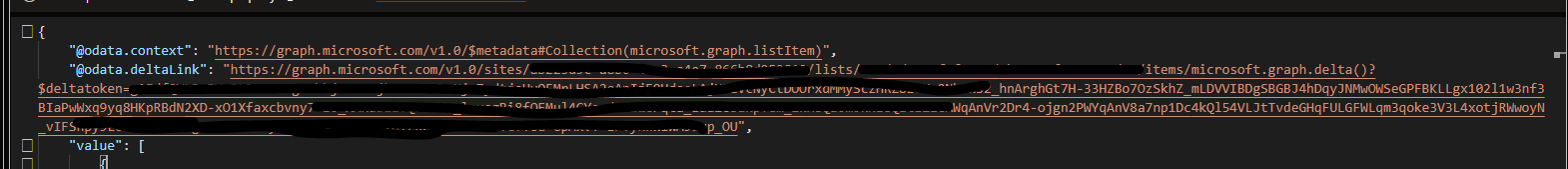 ListItem delta queries issue - Microsoft Q&A