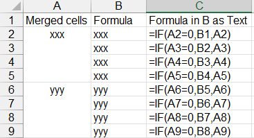 An easier way to Unmerge cells and copy content from the merged cell ...