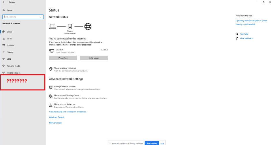 Proxy settings not showing in Network and Internet settings windows 10 - Microsoft Q&A