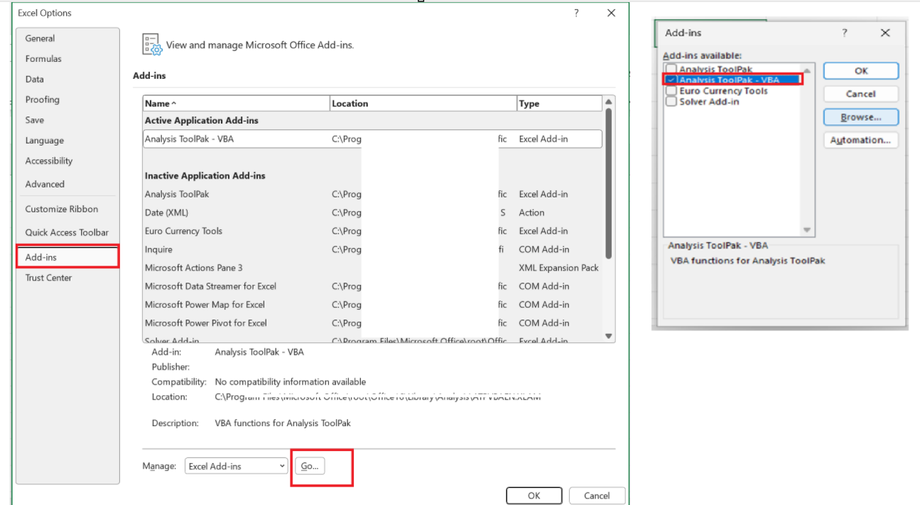 How to install analysis toolpak in excel - Microsoft Q&A