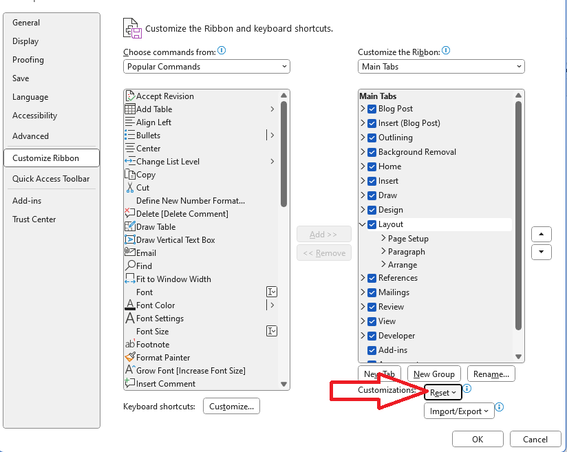 Unable to insert section break - Microsoft Q&A