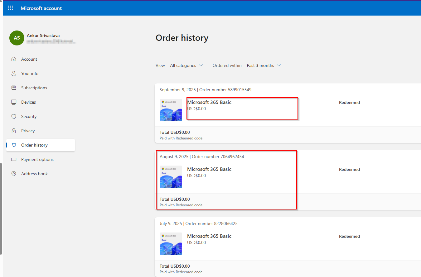 I am being charged for a subscription but I cannot see what account the ...