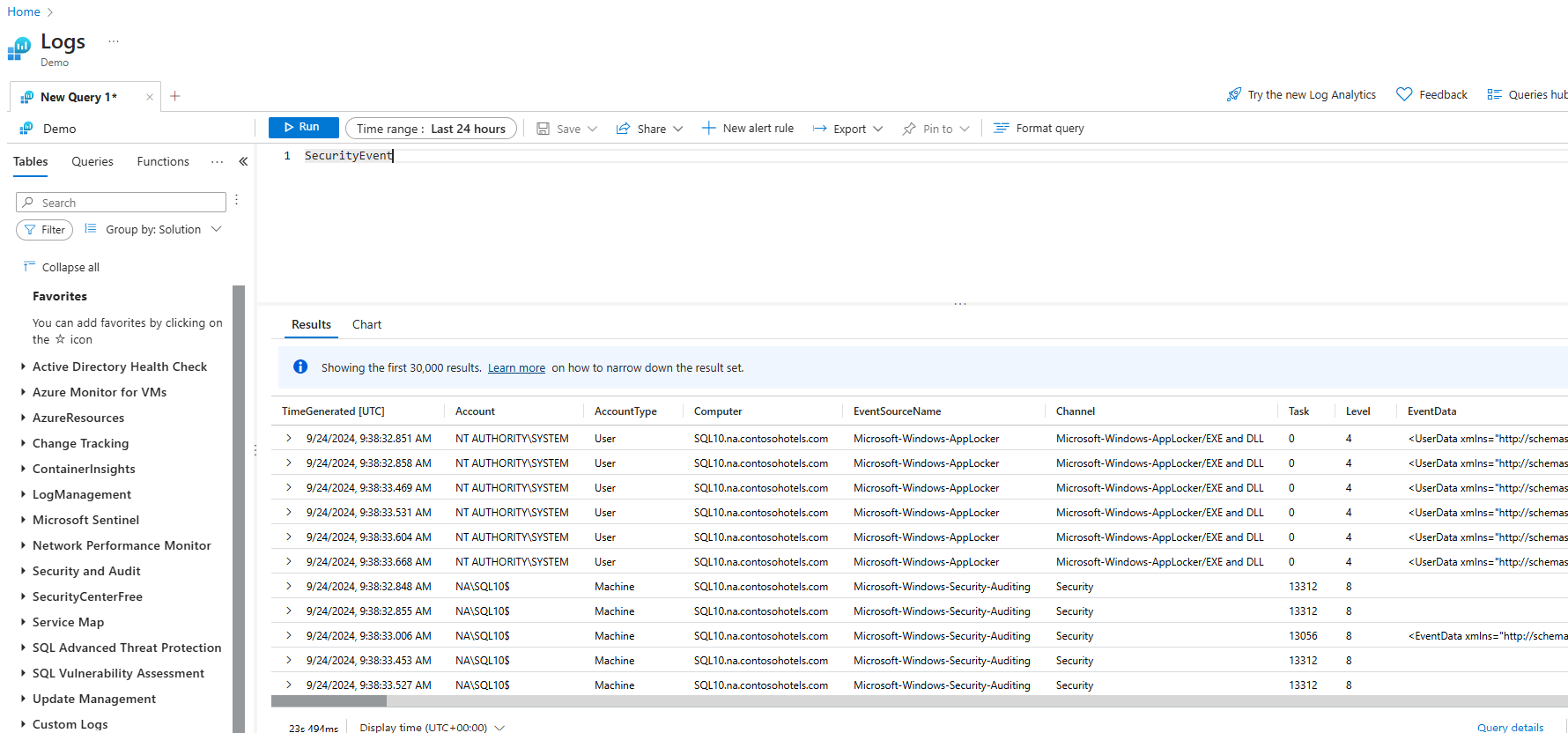 Not able to open Demo log in logs Analytics even i am logged in as ...