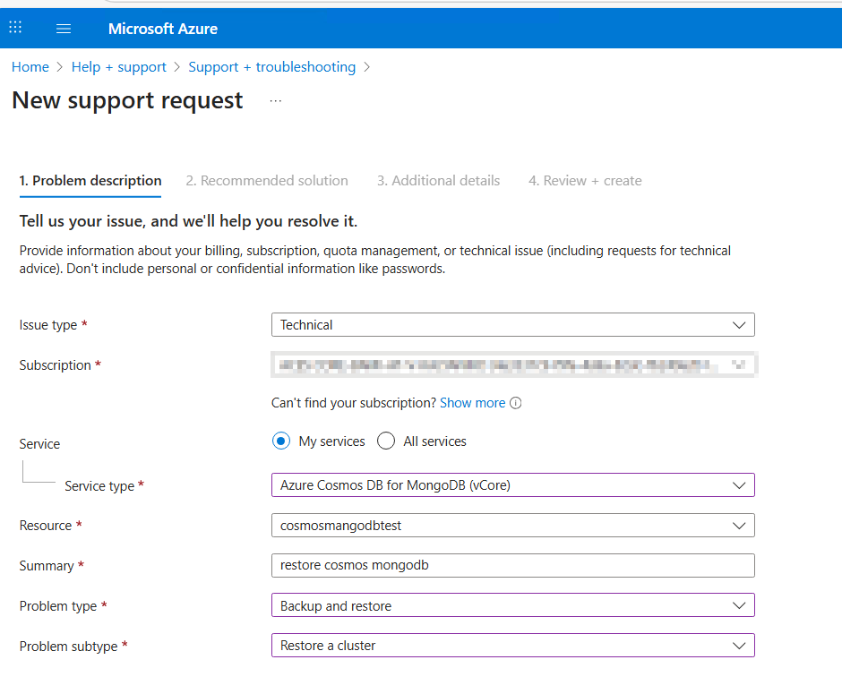 How to restore Azure cosmos MongoDB after accidentally being deleted - Microsoft Q&A
