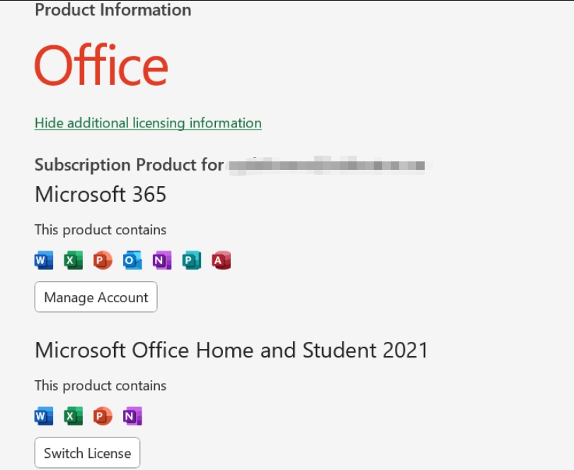 Multiple office product in my account - Microsoft Q&A