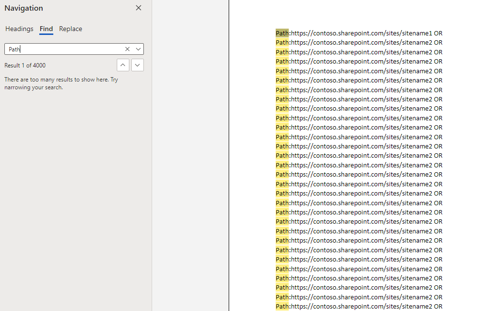 What is the maximum number of sites that can be filtered in Microsoft ...