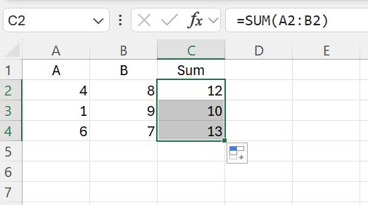How to add a column in excel for a sum total - Microsoft Q&A