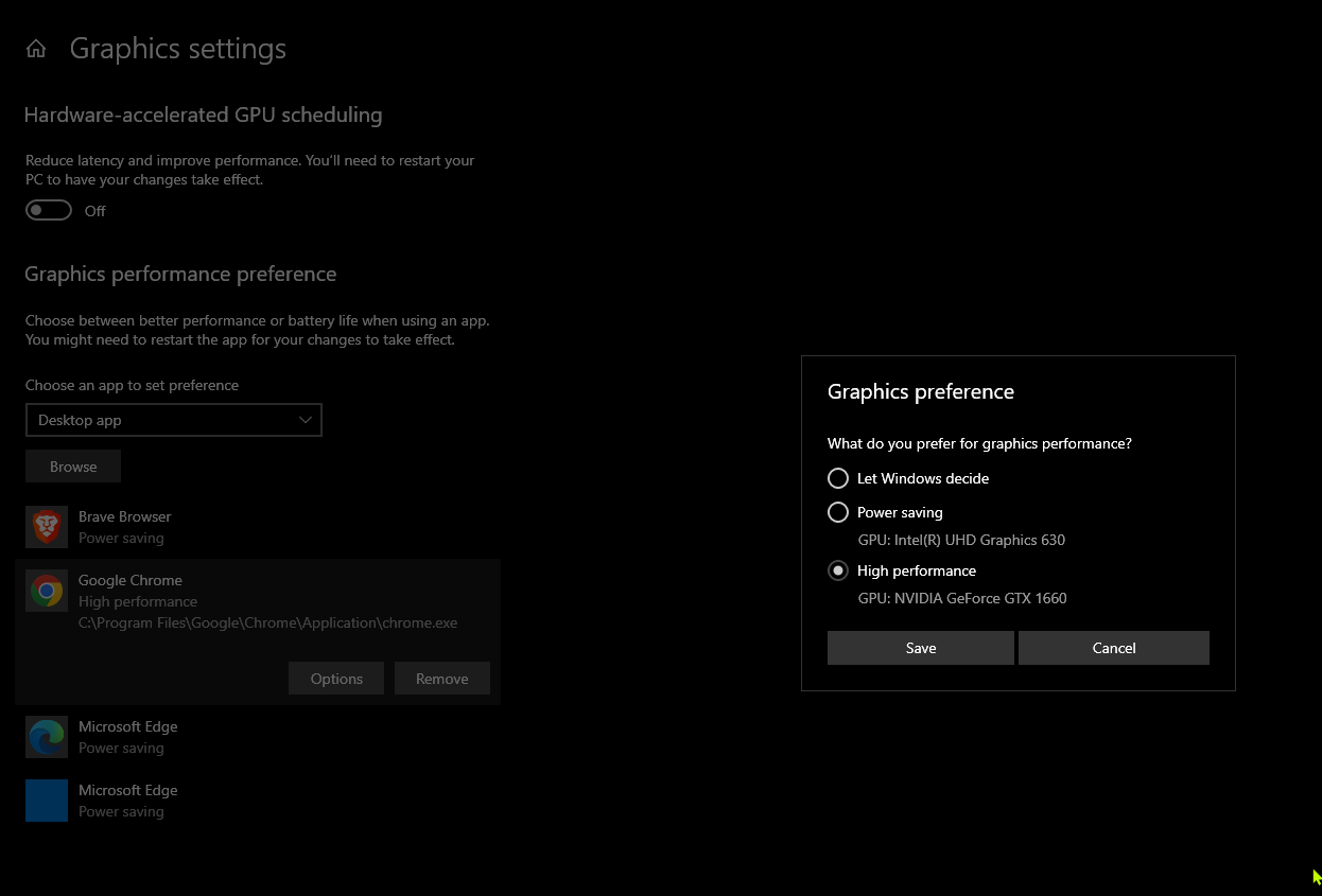 Switch graphics cards as main - Microsoft Q&A