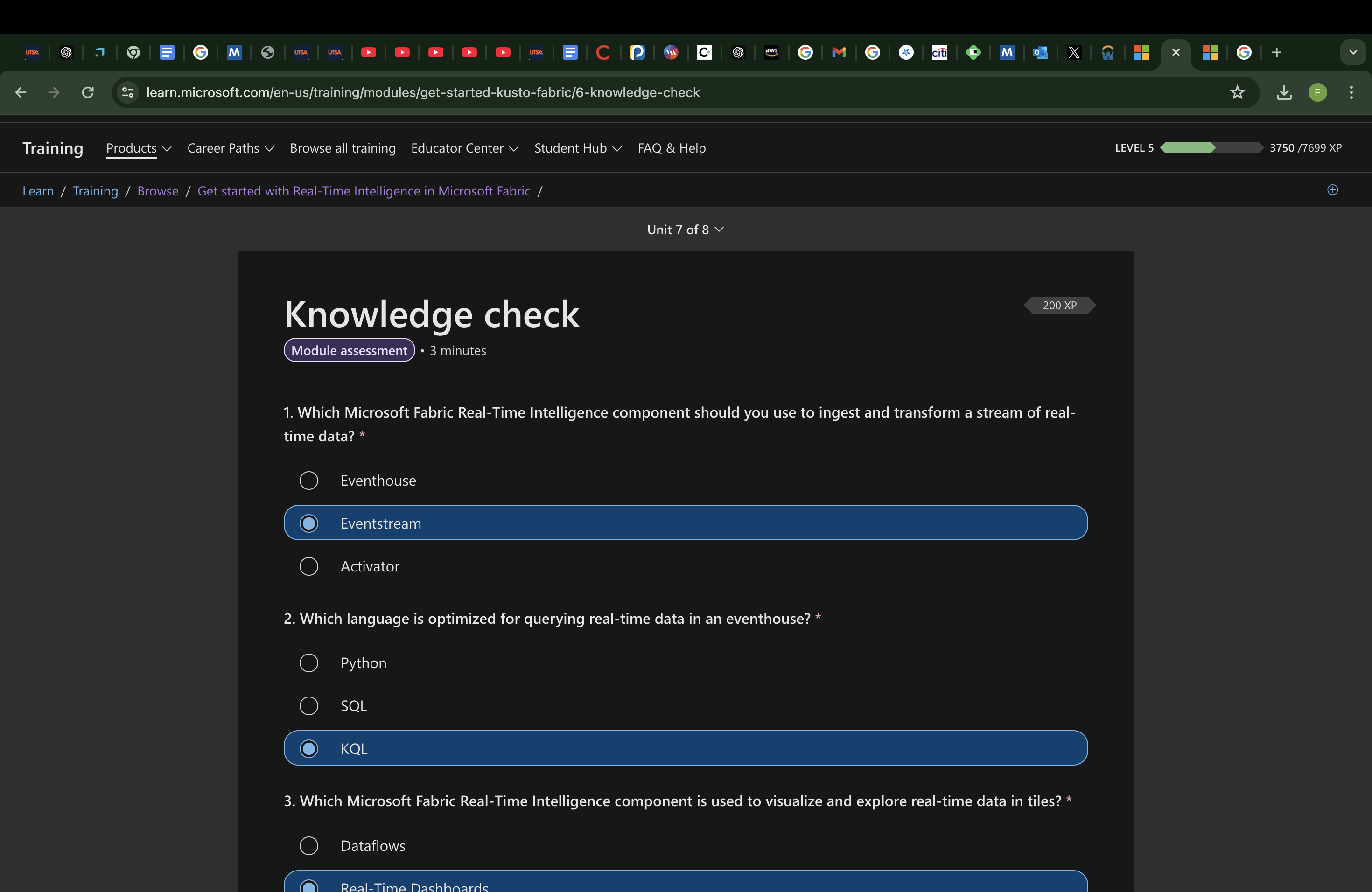 Knowledge check not working - Microsoft Q&A Knowledge check not working - Microsoft Q&A