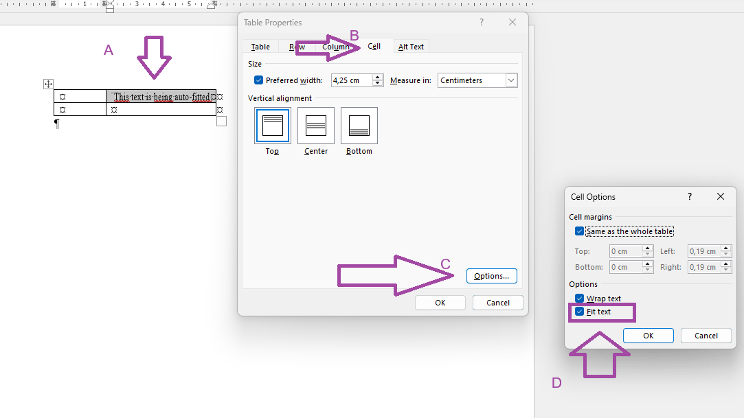 How do I auto-fit text in WORD? - Microsoft Q&A