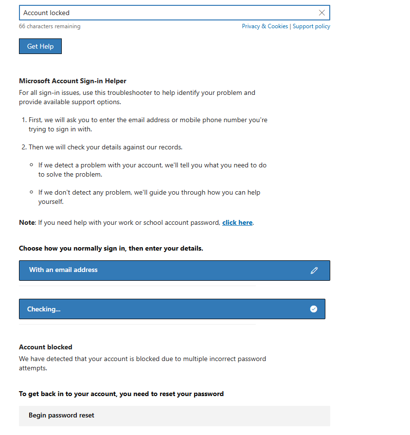 How to fix account blocked error? - Microsoft Q&A