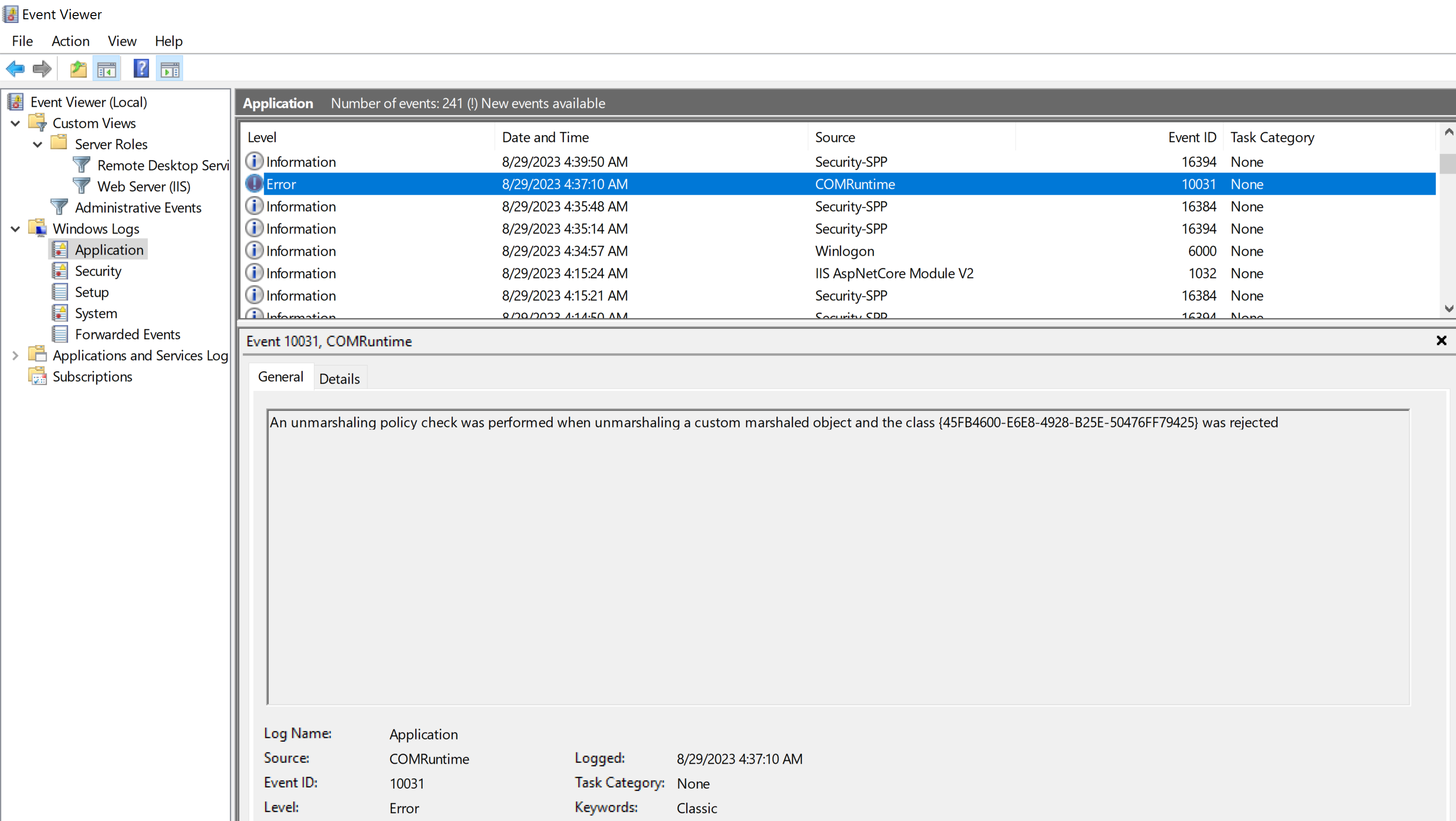 I have hosted a web application , frequently i get the following error "Failed to load resource ...