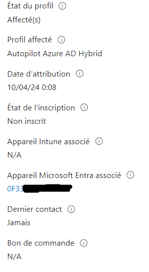 Wrong Autopilot Device disabled - Microsoft Q&A