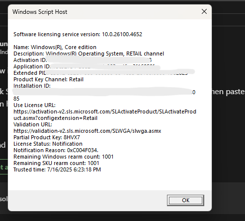 Activate windows prompt - Microsoft Q&A