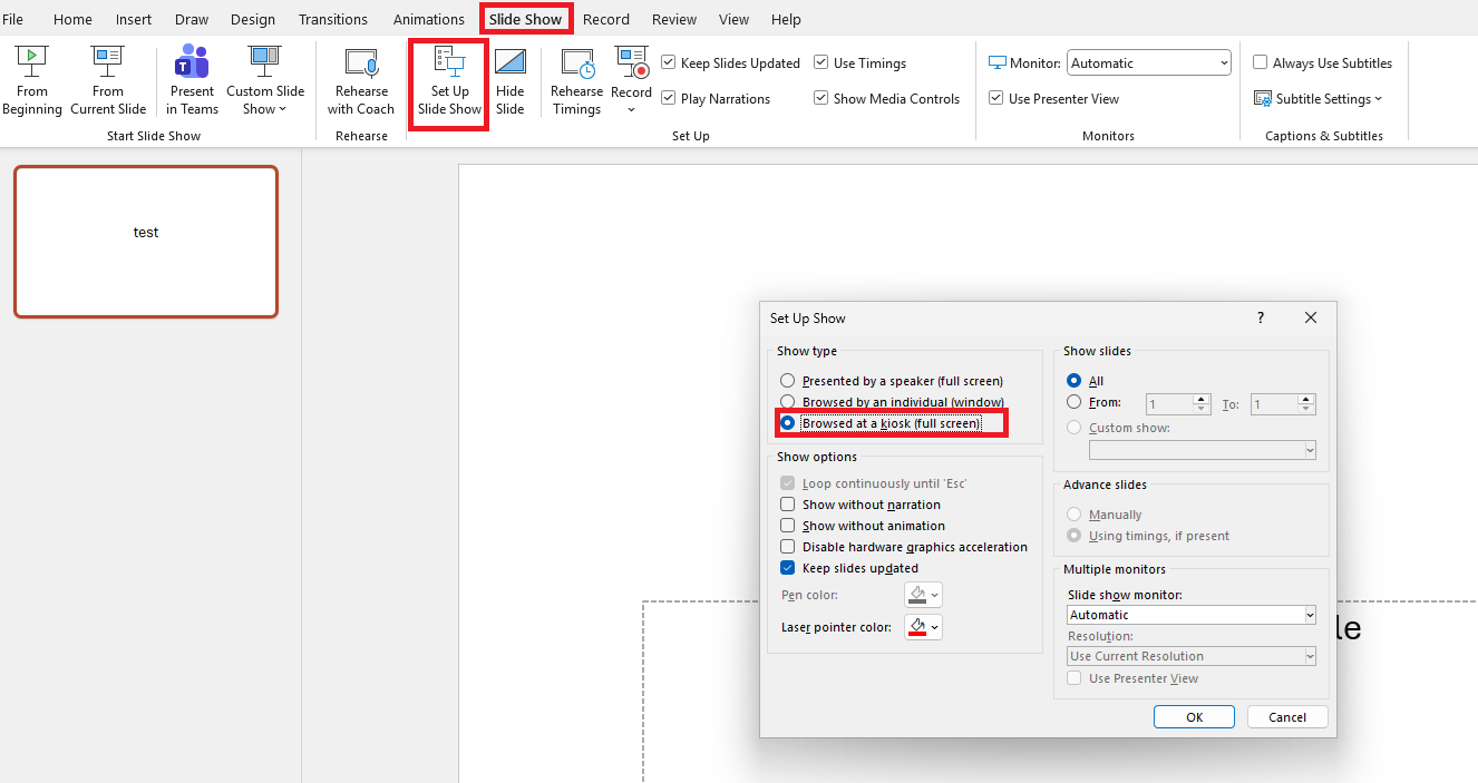 Powerpoint Presentation Stops Looping - Microsoft Q&A