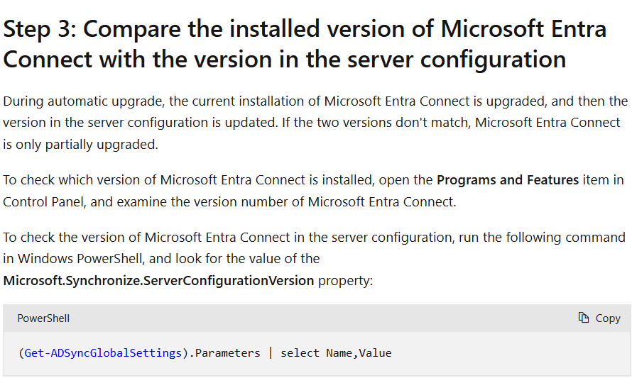 Password Synchronization Showing as off - Microsoft Q&A