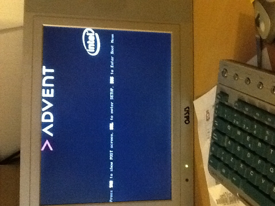 Computer shows error "'Press TAB to show POST screen, DEL to enter ...