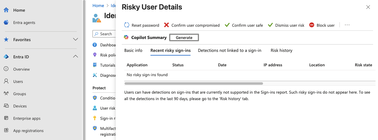 Issues with Identity Protection, Risky sign ins no longer populating ...
