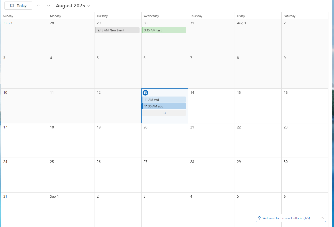 Can't View More Than 2 items using MS 2021 Desktop Outlook Calendar ...