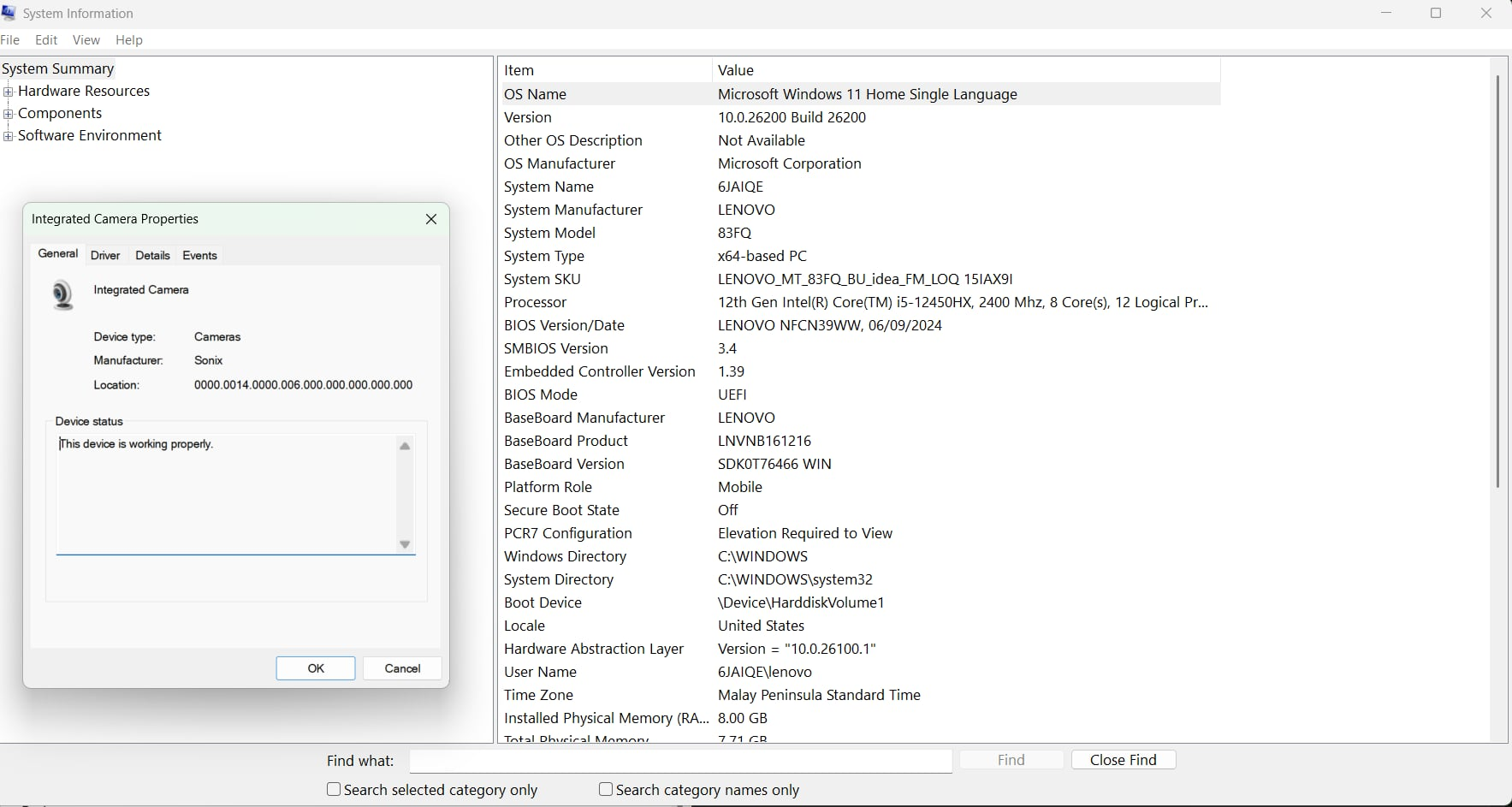 the camera is not working, despite resetting and restarting. during ...