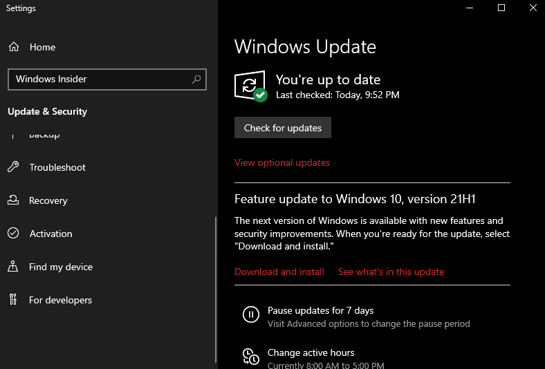 Windows insider program COMPLETELY hidden from settings. - Microsoft Q&A