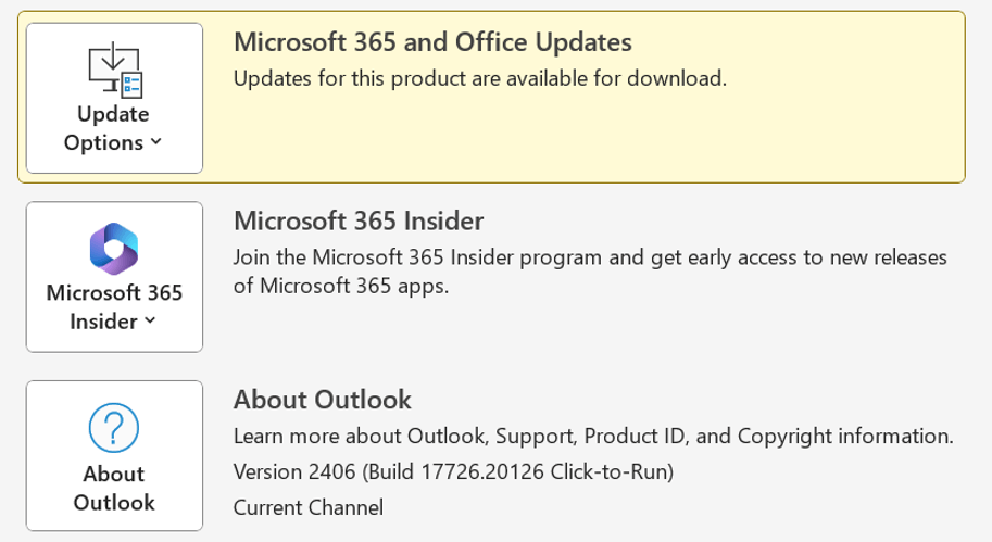 英文语言版本的outlook在升级了之后，主界面邮件列表中的中文字体发生了变化 - Microsoft Q&A