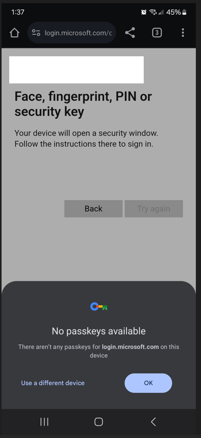 FIDO2 NFC Security key vs Android phone - Microsoft Q&A