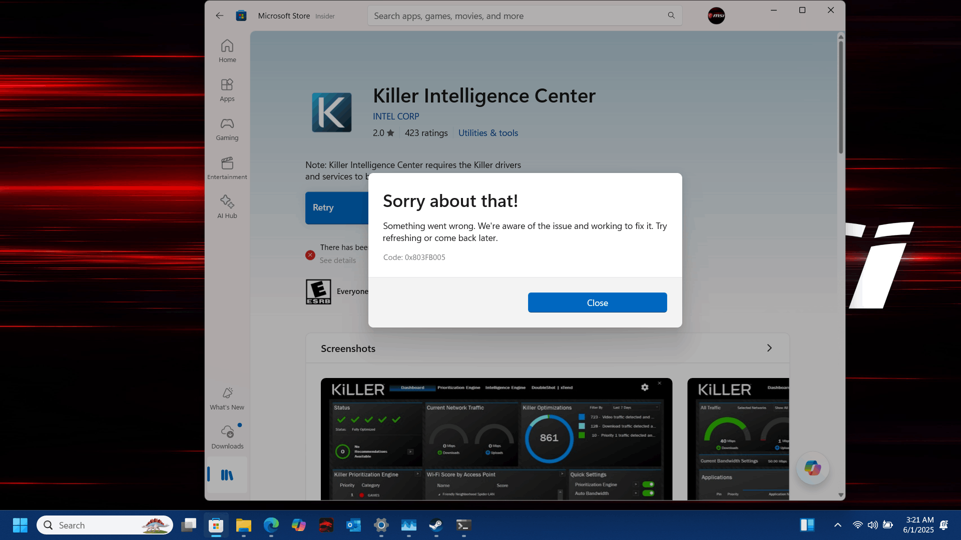 unable to update store apps (reformat storage error) - Microsoft Q&A