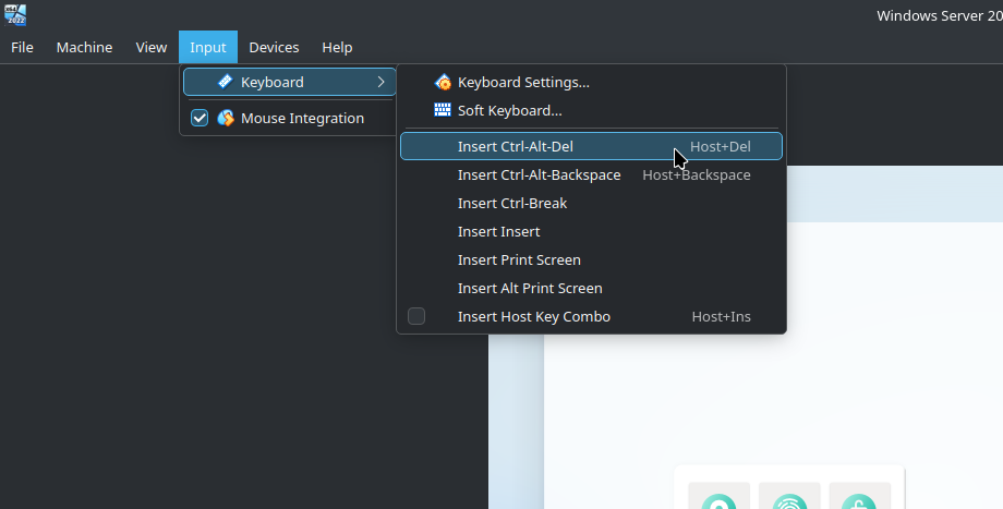 Virtual Machine froze at "Press Ctrl + Alt + Delete to unlock" page ...