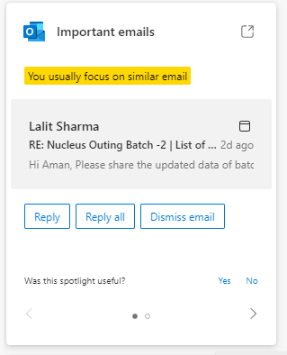 I want to add "important emails web part" shown on Edge Homepage in my ...