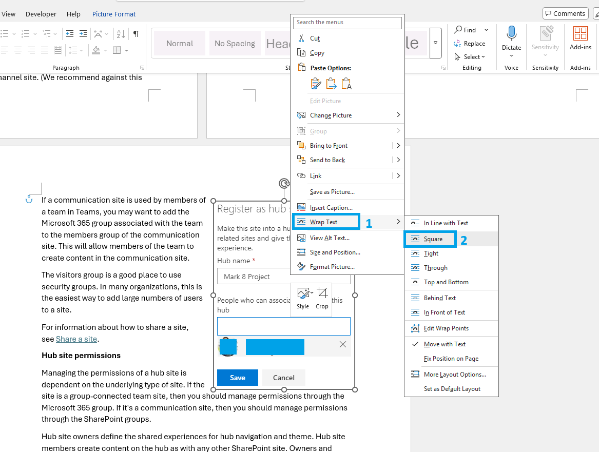 how to fix big space with pictures - Microsoft Q&A