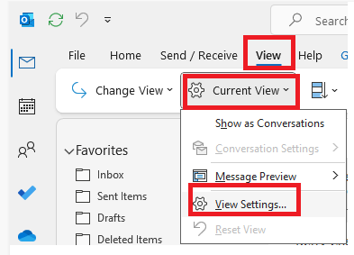 How do I get the Draft/Sent folders to look like the Inbox? - Microsoft Q&A
