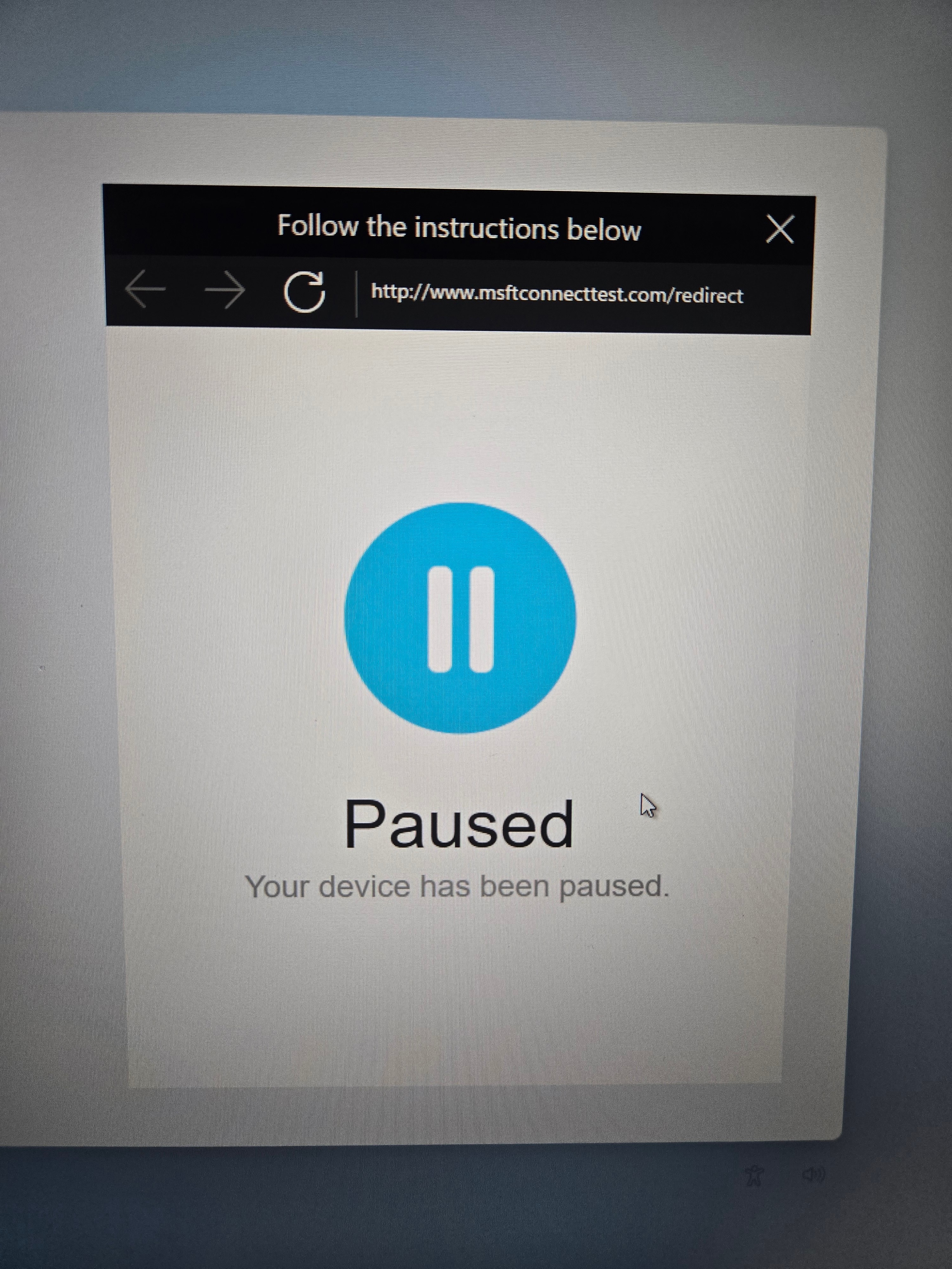 Can't connect to wifi msftconnecttest/redirect pops up and says device ...