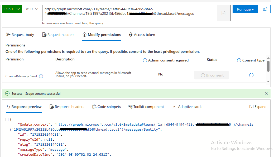 How to post messages on a channel - Microsoft Q&A