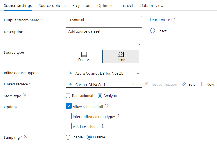 Azure Cosmos DB analytical store by using Azure Data Factory - Microsoft Q&A