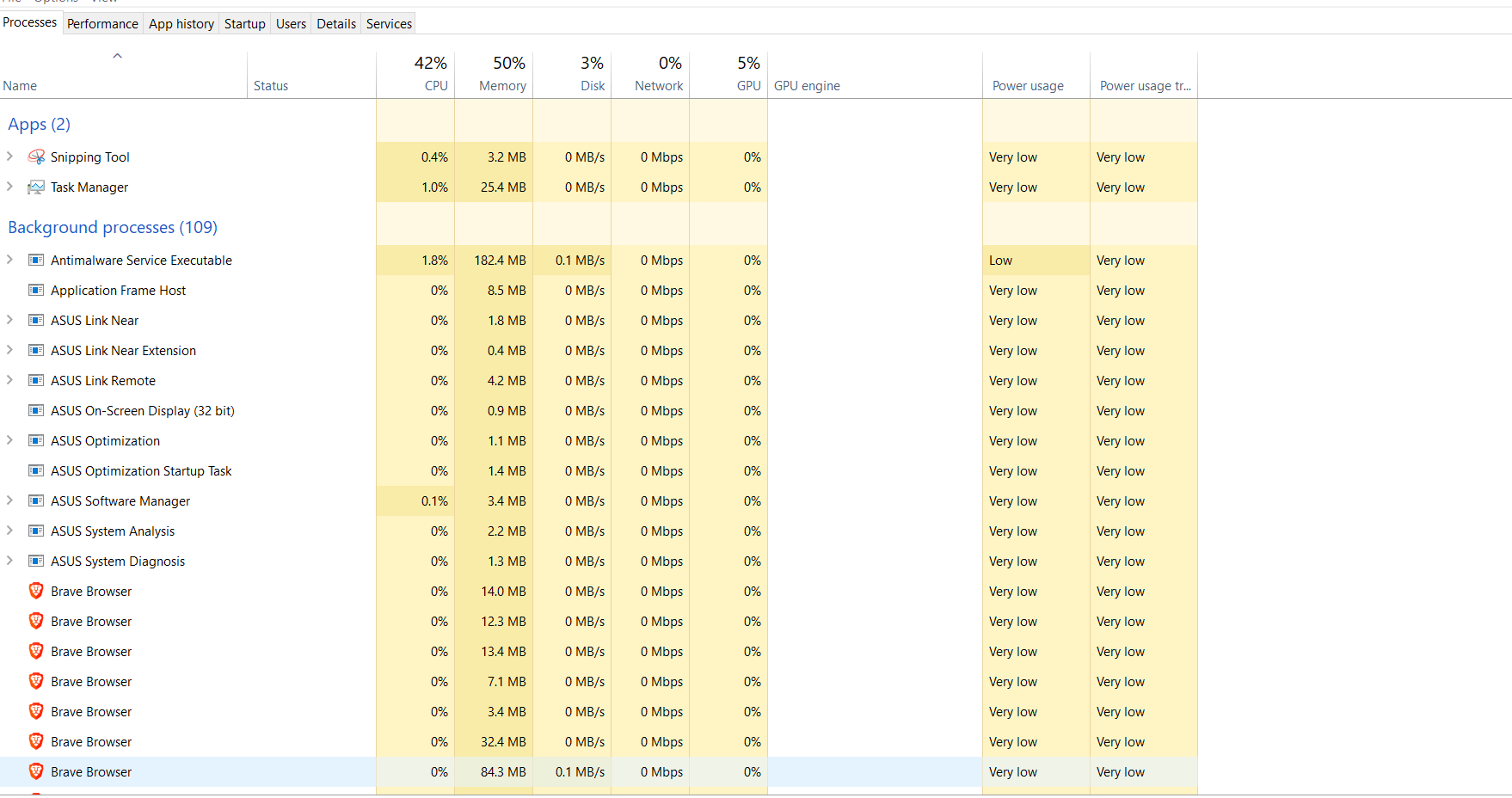 High Ram usage while idle - Microsoft Q&A